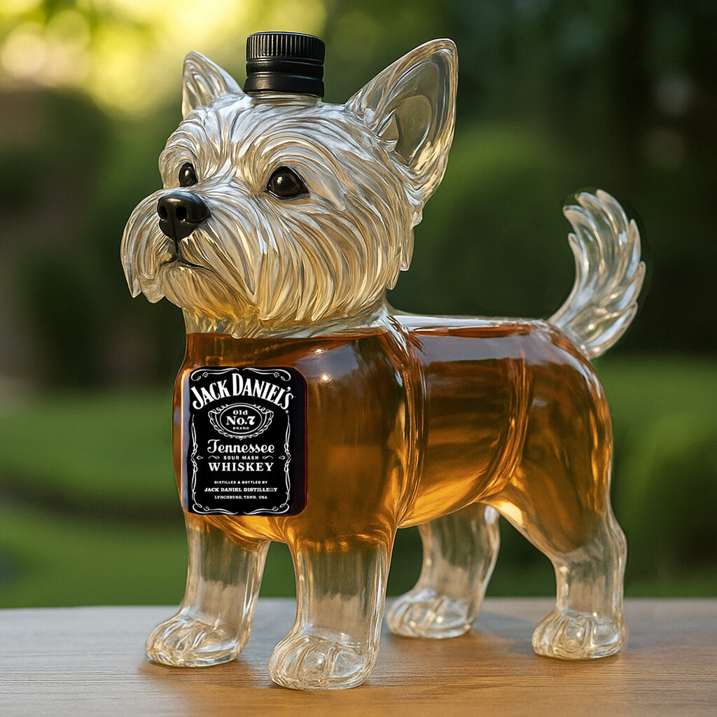 Jack Daniel Whiskey bottle, Бутылка виски "Вест Хайленд Уайт Терьер", Бутылка в форме собаки