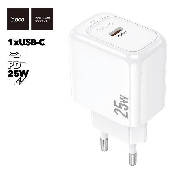СЗУ HOCO CS53A Surplus 1xUSB-С PD25W (белый)
