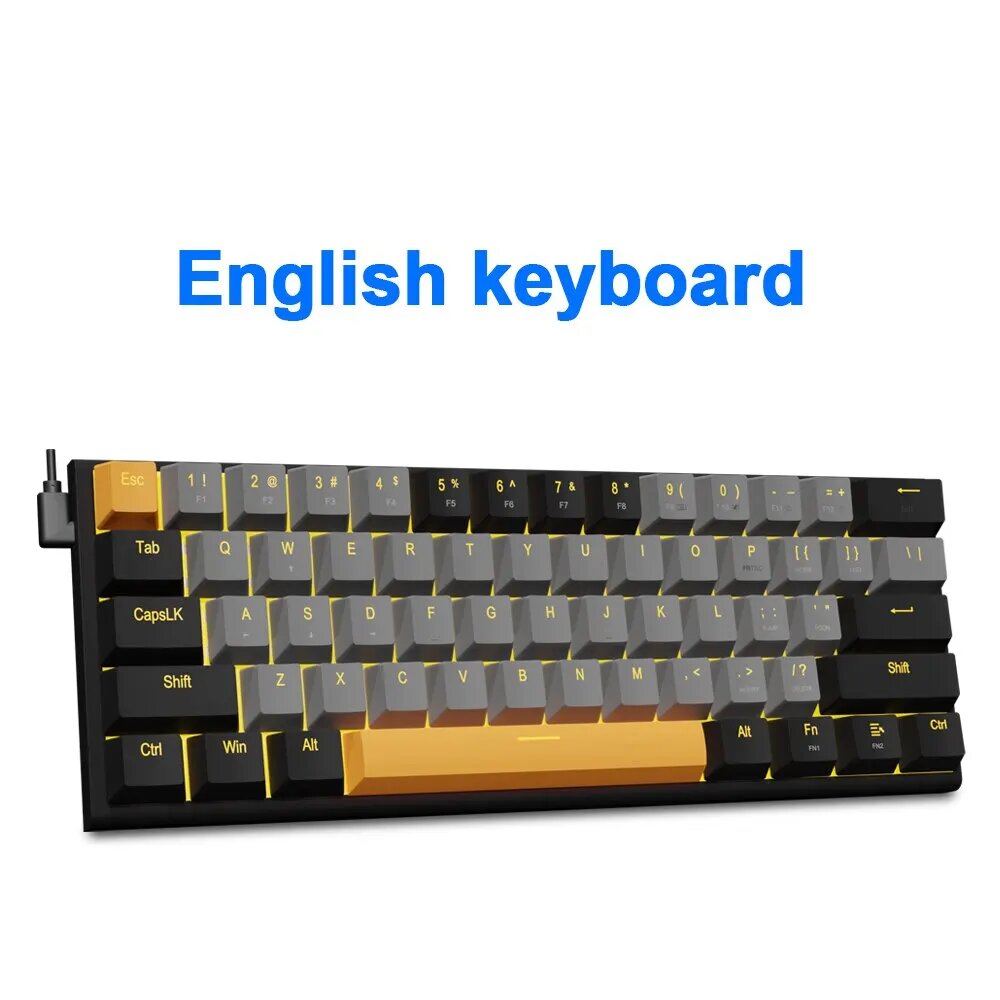 Механическая игровая клавиатура E-YOOSO Z11 61 клавиш красные переключатели Z11-GB-EN