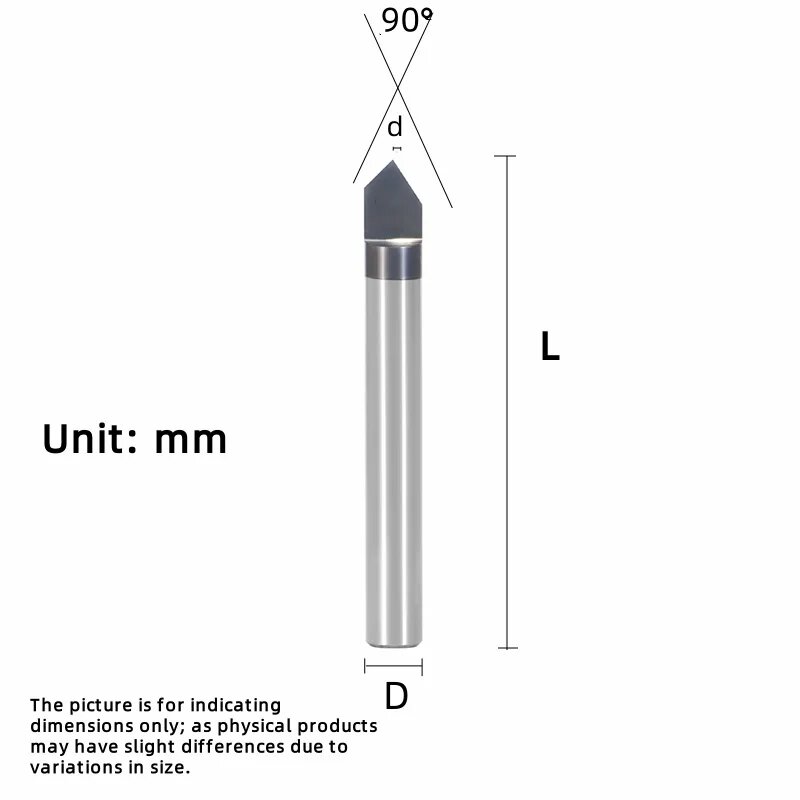 Фреза вольфрамовая HAOYUNMA 90° D3.175X0.5dX40L