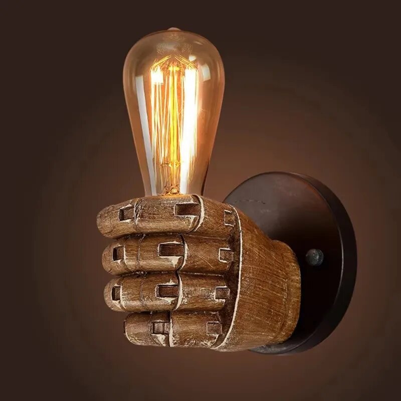 Настенный светильник ONLYLIGHT из смолы в форме кулаков Left hand