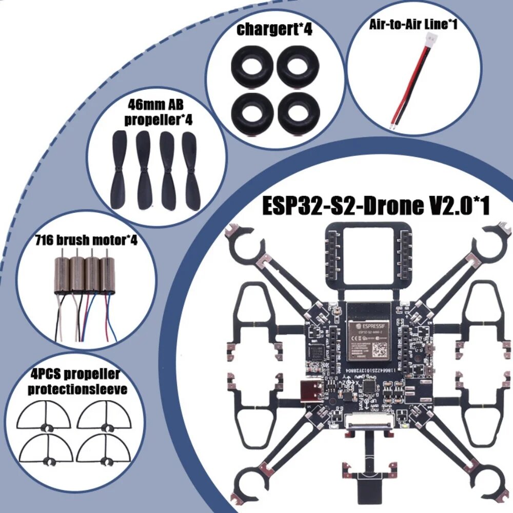 Квадрокоптер ESP-Drone ESP32-S2
