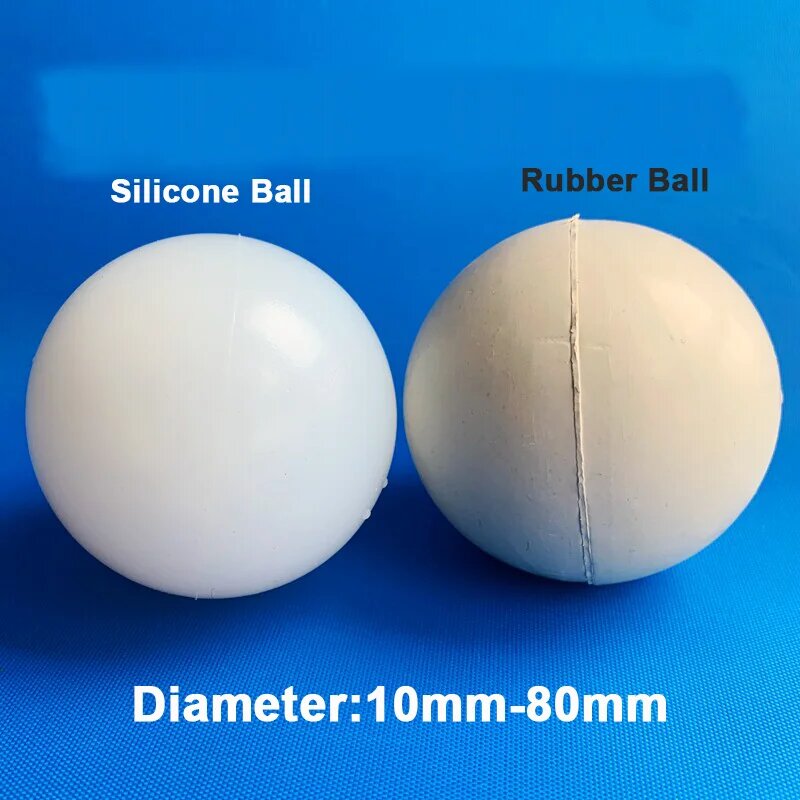 Смешанные шарики из резины и силикона 10-80 мм Silicone Ball-80mm, 1Pcs