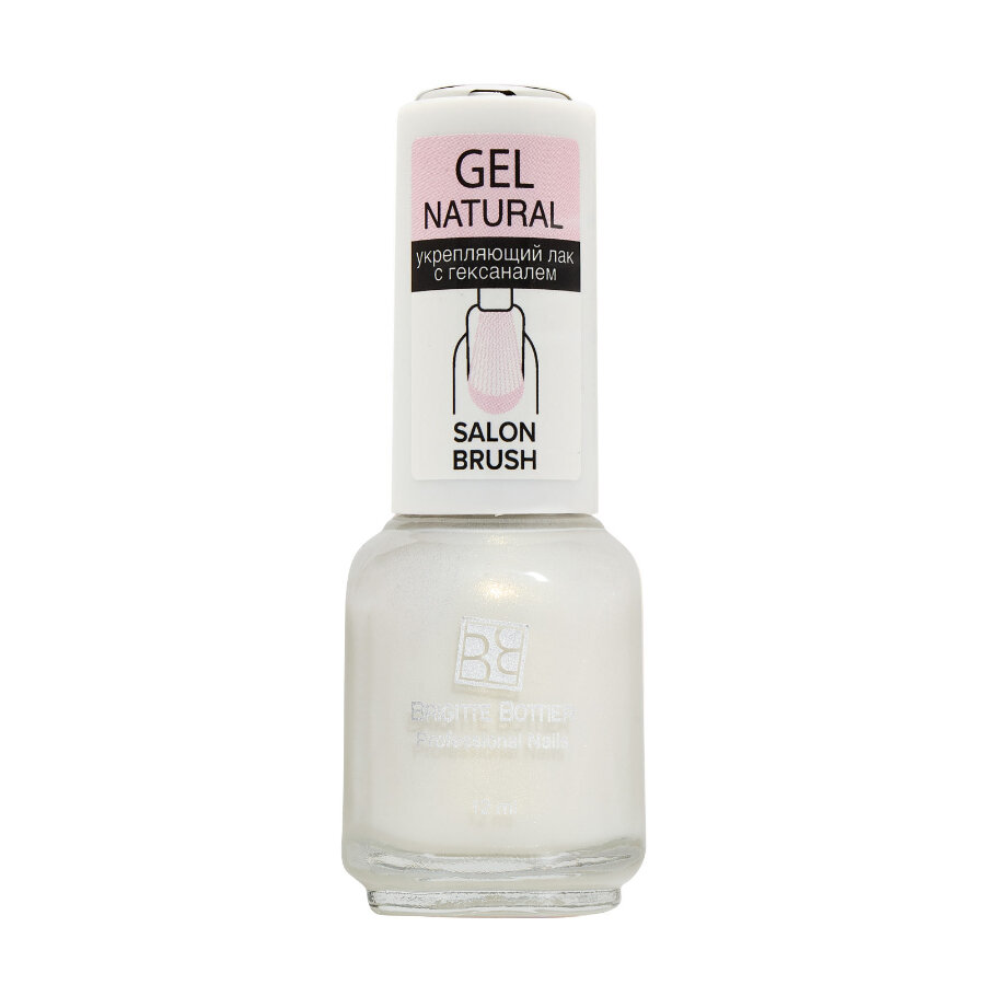 Brigitte Bottier, укрепляющий лак для ногтей GEL NATURAL тон 08, 12 мл