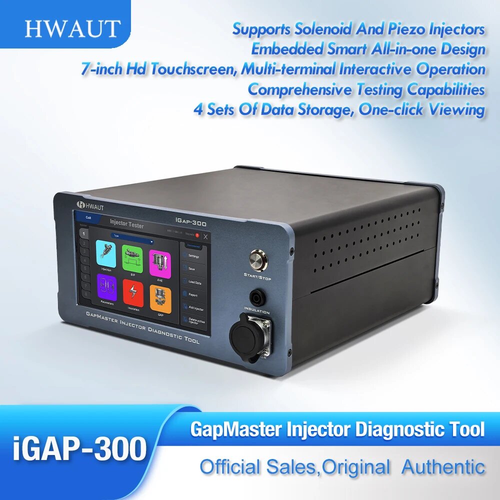 Диагностический инструмент IGAP-300 Mega V4 V2 Gap Smart с 7-дюймовым сенсорным экраном для тестирования инжекторов Common Rail, соленоидов, пьезоэлектрических форсунок Siemens, VDO, Bosch