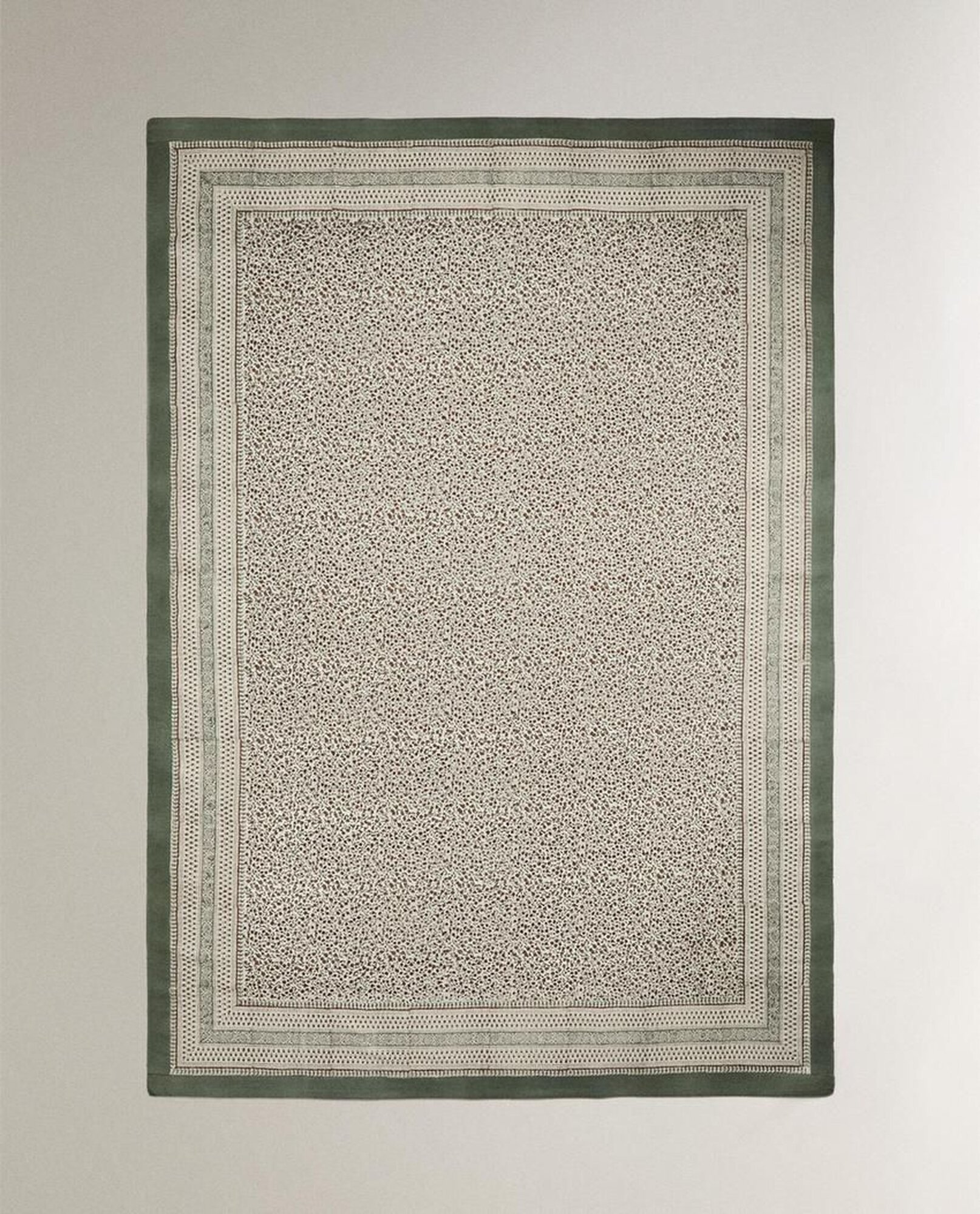 Ковер ZARA HOME 7140/029/999 - хлопковый, с блочным принтом, 200 x 300 см