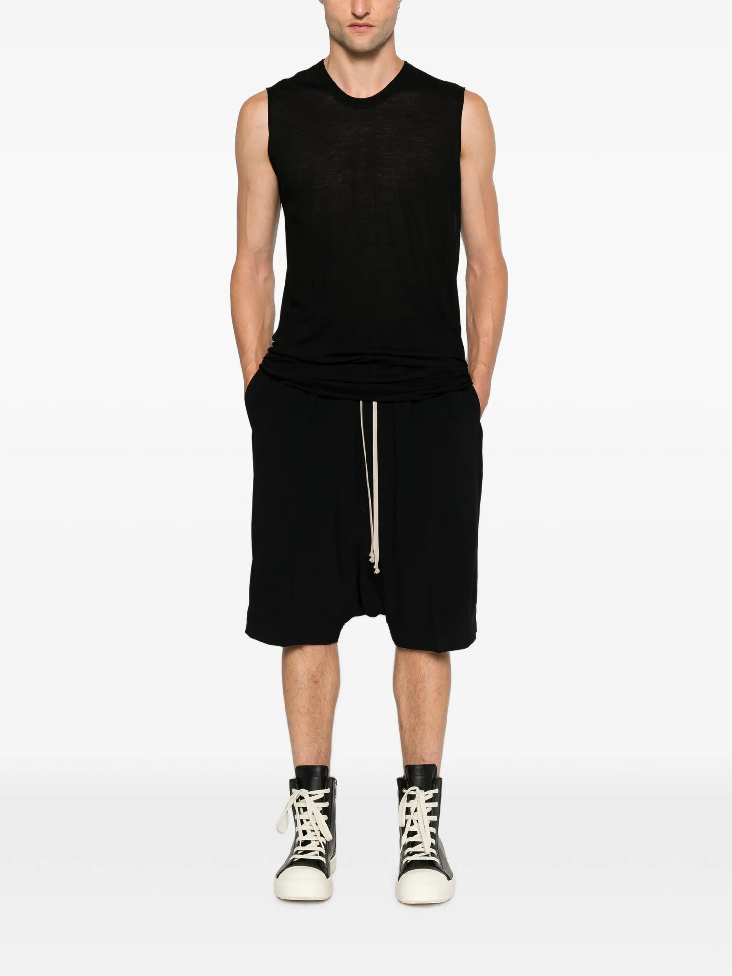 Топ Rick Owens Raw-edge top, размер 48 — фото 1