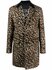 Пальто DSQUARED2 Leopard-print single-breasted coat, размер 48