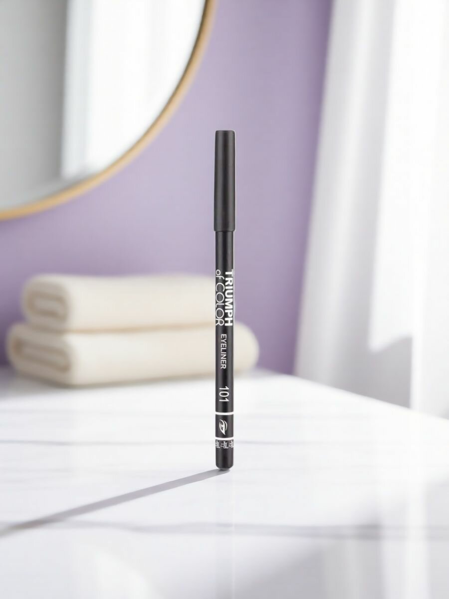 TF Карандаш для глаз TRIUMPH of COLOR eyeliner, тон 101 "black, черный"