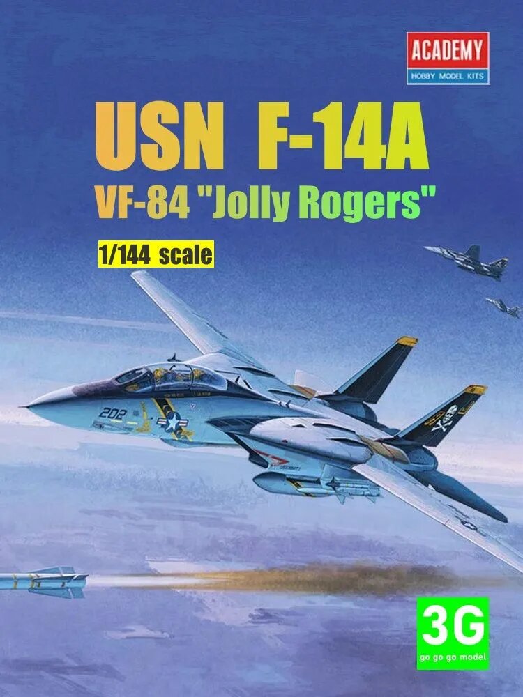 ACADEMY 12626 1/144 Сборочная модель USN F-14A VF-84 "Jolly Rogers"