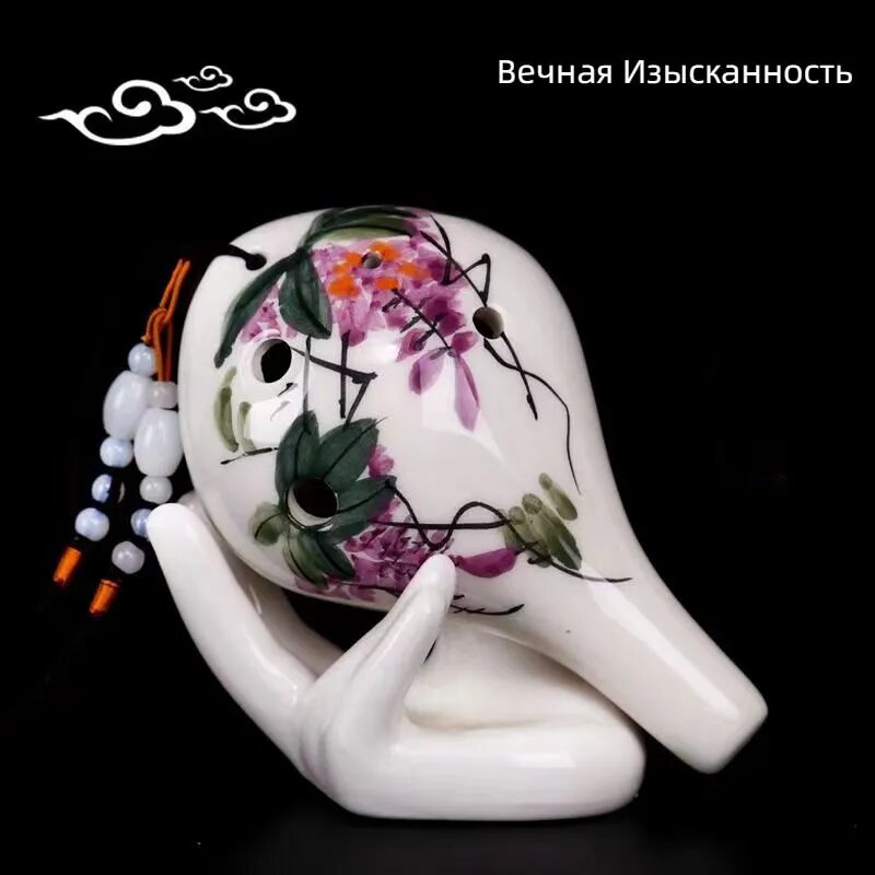 Духовые инструменты Керамическая окарина с 6 отверстиями Alto C