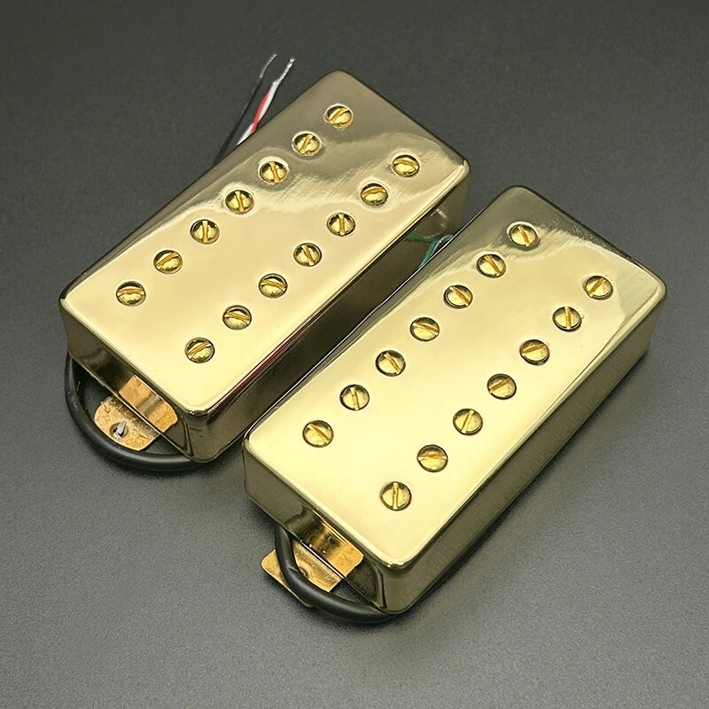 GETMUSIC 7-String Humbucker Pickup, Neck and Bridge Gold