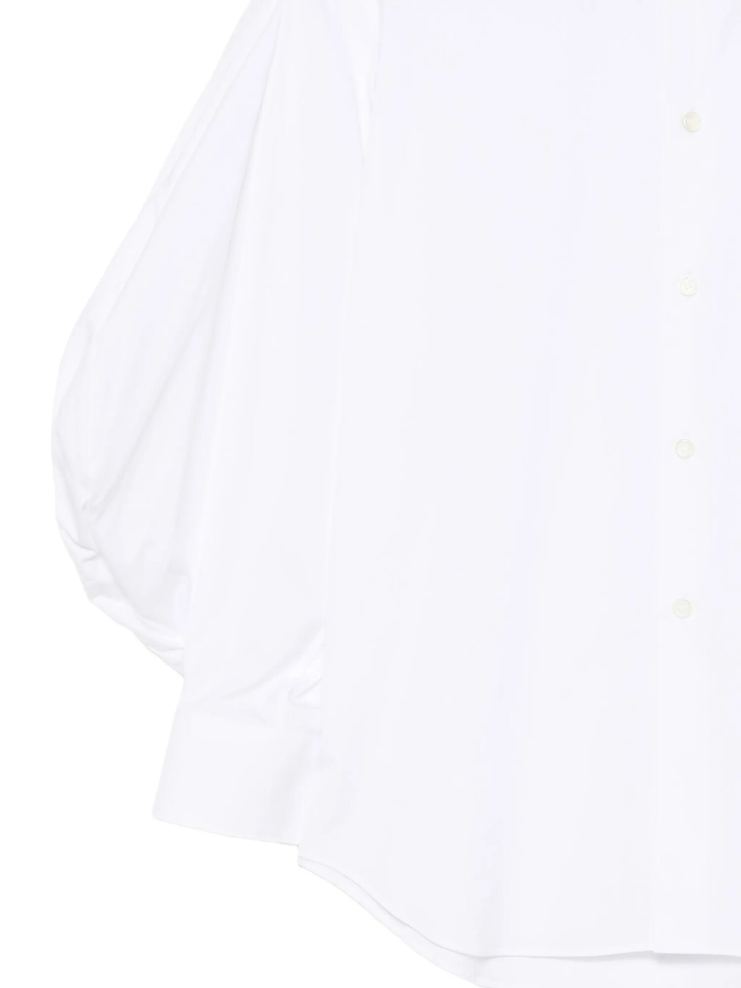 Рубашка COMME des GARCONS Puff-sleeve shirt, размер 44, бежевый/белый — фото 1