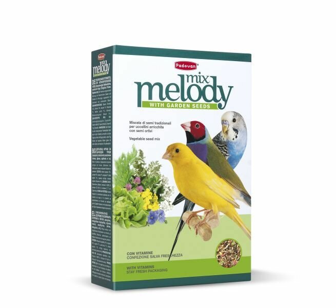 Padovan Корм дополнительный для декоративных птиц MelodyMix для пения, 300 гр/