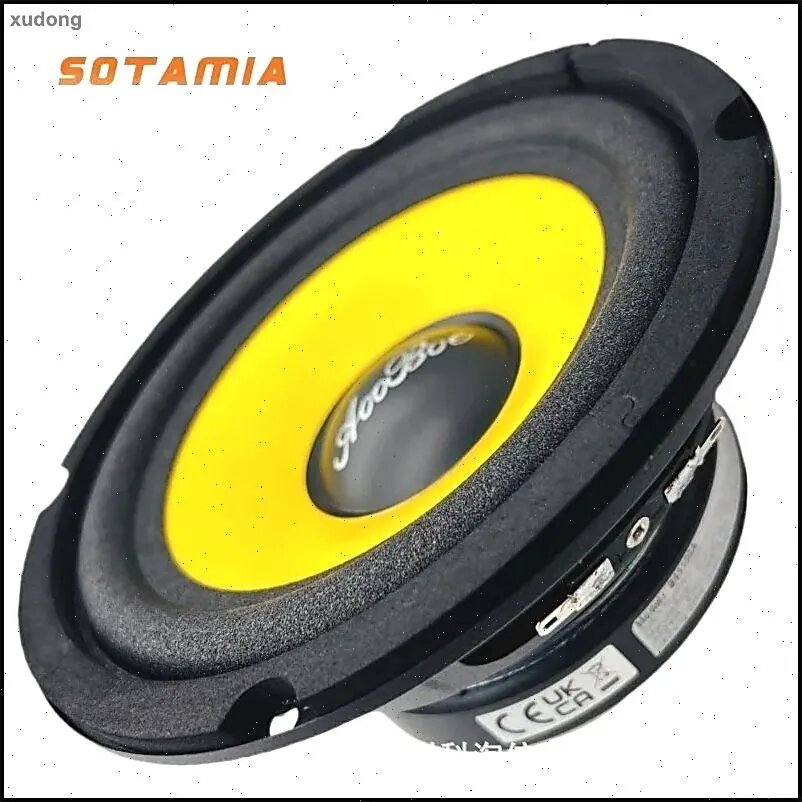 SOTAMIA 1PCS 6,5-дюймовый сабвуфер 4 Ом 100 Вт, мощный громкоговоритель, 25 ядер, 92 дБ, DIY Hifi Music Smart Audio, акустическая система для домашнего кинотеатра