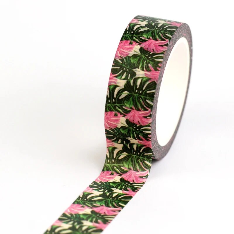 Декоративная лента Washi Tape Розовый NO.2057