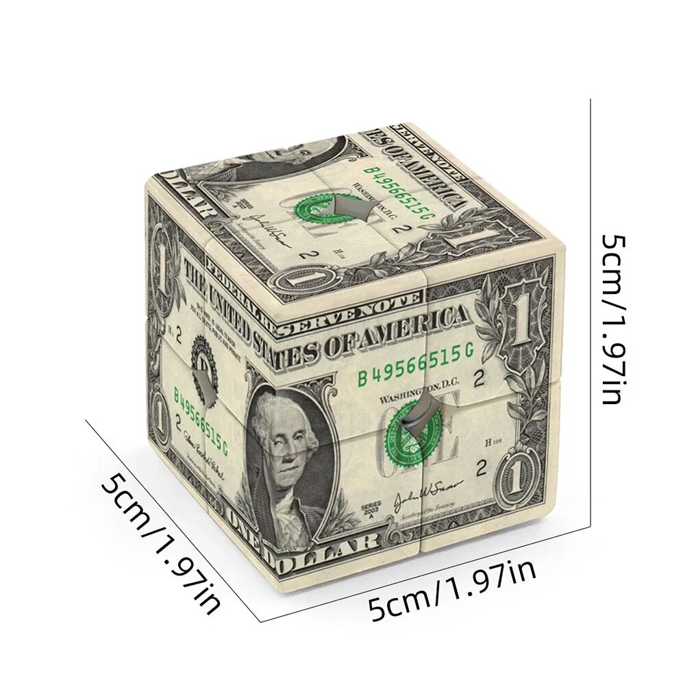 Набор кубиков ZIINA STAR Dollar Magic Cube 2x2, 3x3, 4x4 2x2-1 dollar-ZNX447