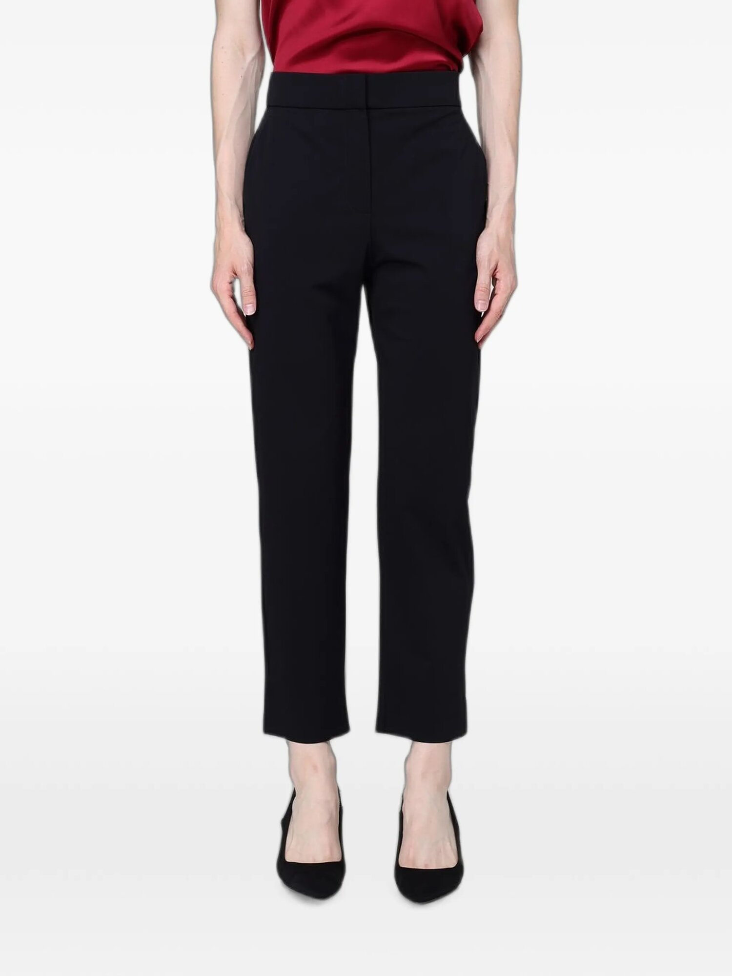 Брюки Cropped crêpe trousers