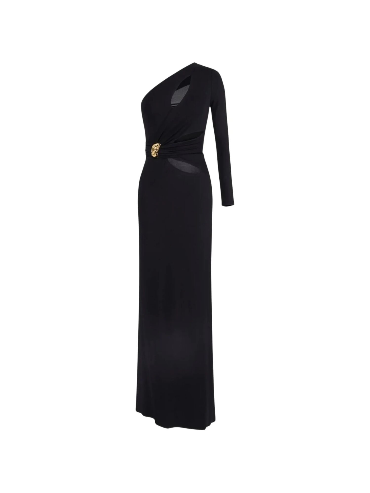 Платье Elisabetta Franchi One-shoulder cut-out maxi dress