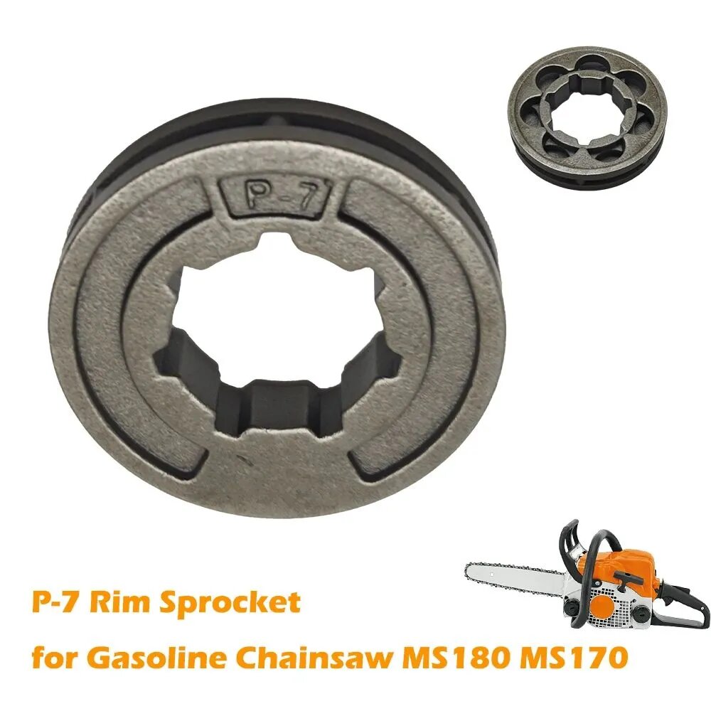 Ободная звездочка P-7 для бензопил STIHL MS170, MS180, 017, 018, 021, 023, MS250 запасная часть для садового инструмента