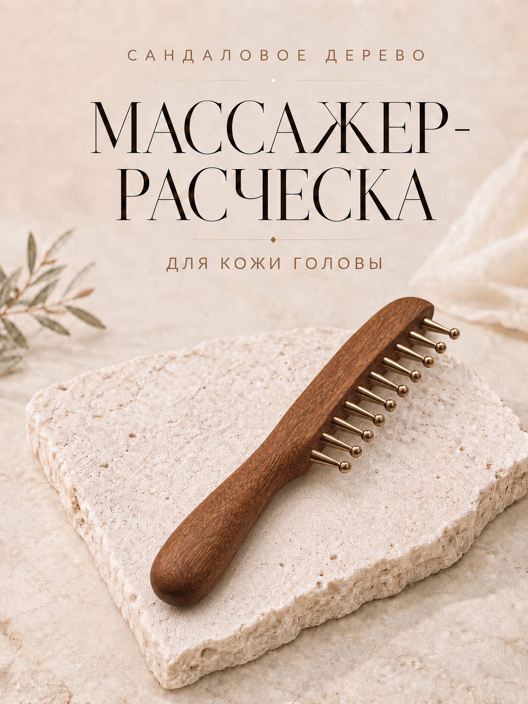 Массажер расческа для кожи головы и волос