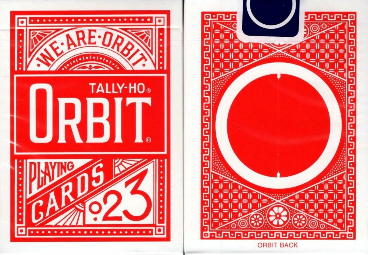 Карты игральные Tally-Ho Orbit Playing Cards red