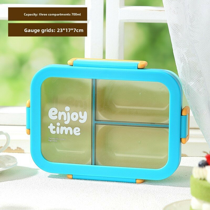 Modern minimalist pp bento контейнер с разделением для работы и обучения 700ml green