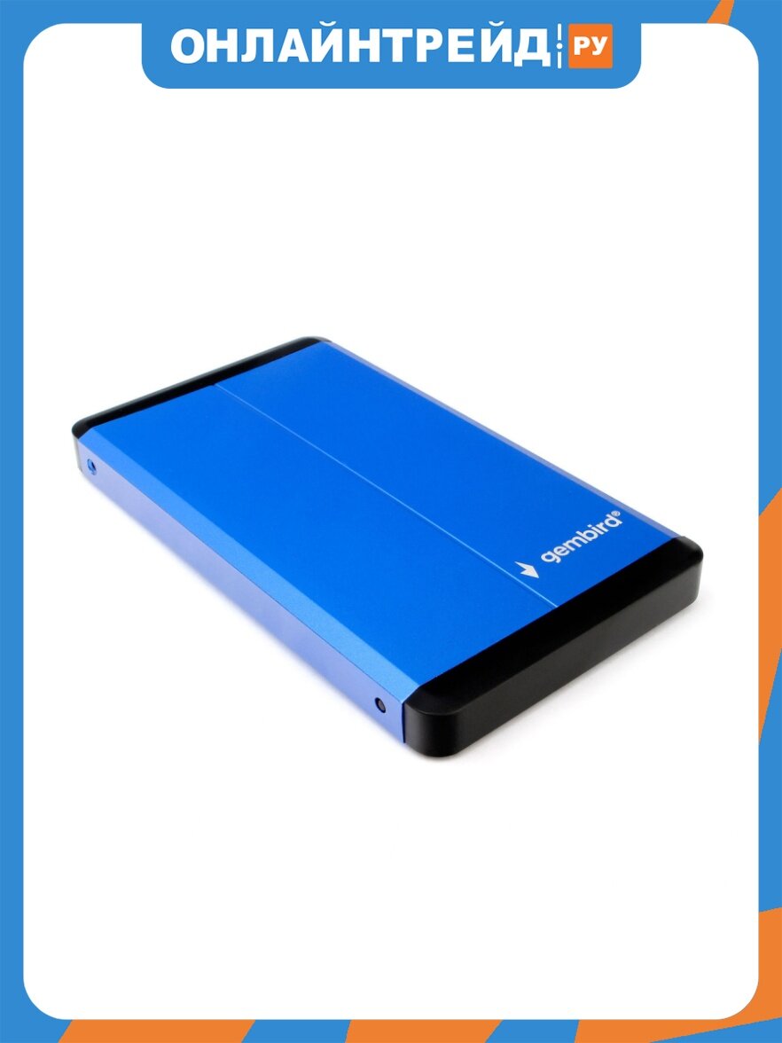 Внешний корпус для HDD 2.5" Gembird EE2-U3S-2-B, металл, синий, USB 3.0