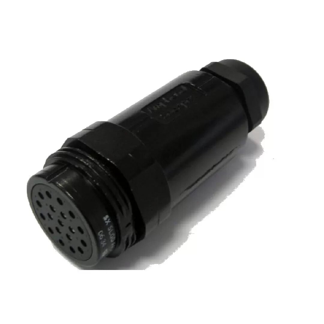 Разъем Amphenol Socapex SLGD FFDR PG29 419AR [серии SL61, гнездо на кабель, 19 контактов под пайку, IP67, черный]