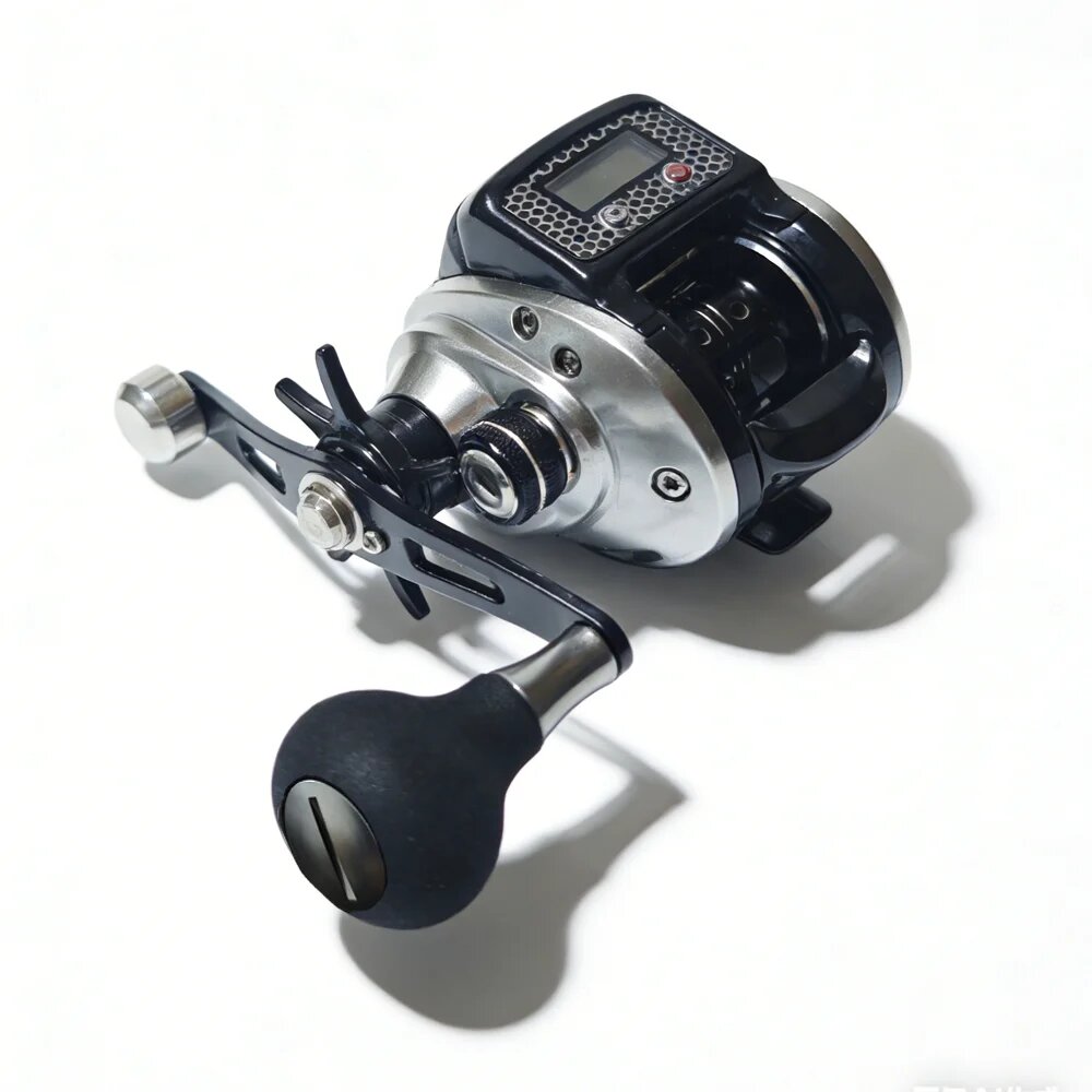 Электрическая рыболовная катушка Shimano Line Counter 16+1BB 6.3:1 Left Hand, Black Single Handle