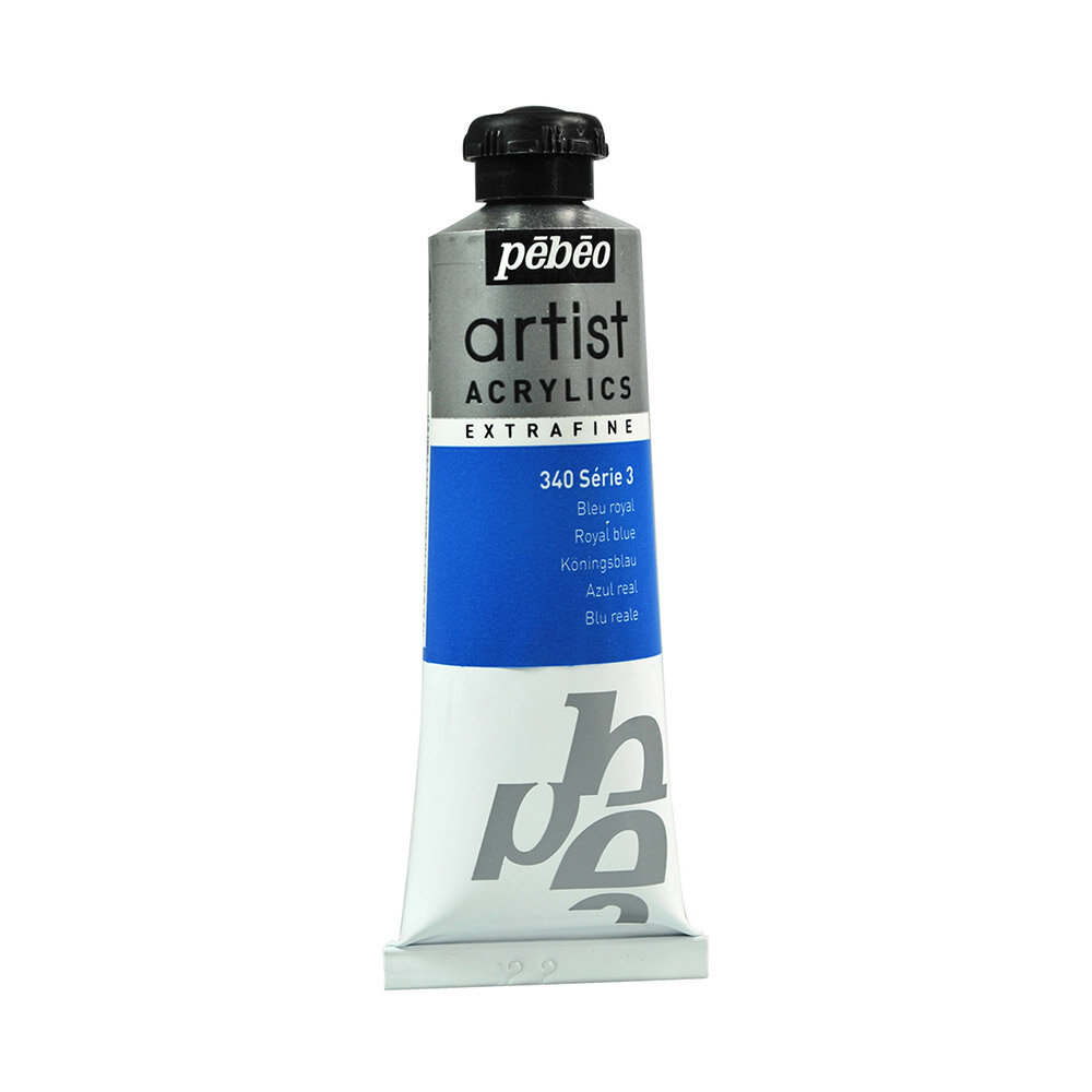 Краска акриловая Pebeo Artist Acrylics extra fine, №3, 37 мл, королевский синий