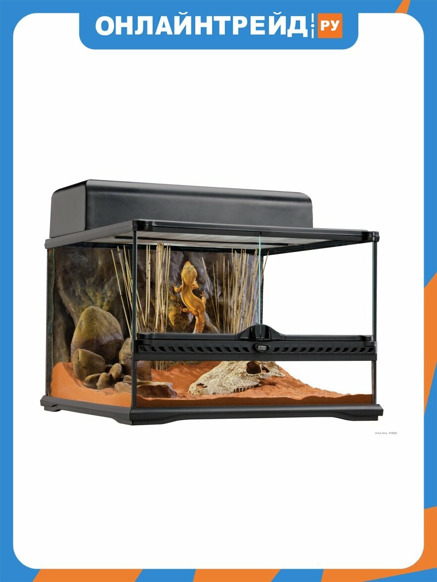 Террариум Exo Terra(hagen) EXO TERRA Natural Terrarium Small из силикатного стекла (45х45х30см) PT2603