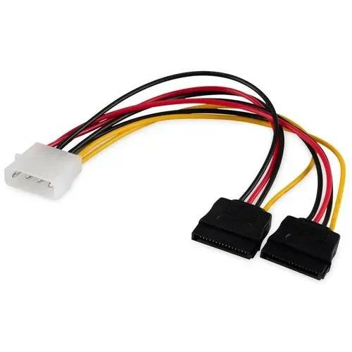 Кабель Buro Moleх 8980, SATA, для материнских плат (BU-MOLEX-2XSATA)