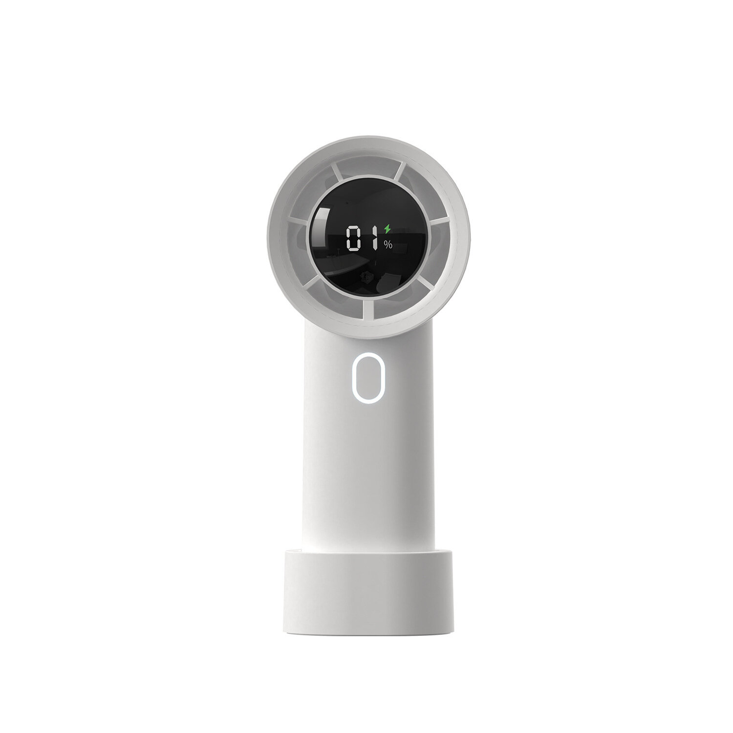 Портативный мини-вентилятор с USB, белый, 15.2x6.5x6.2 см, высокоскоростной наручный охладитель