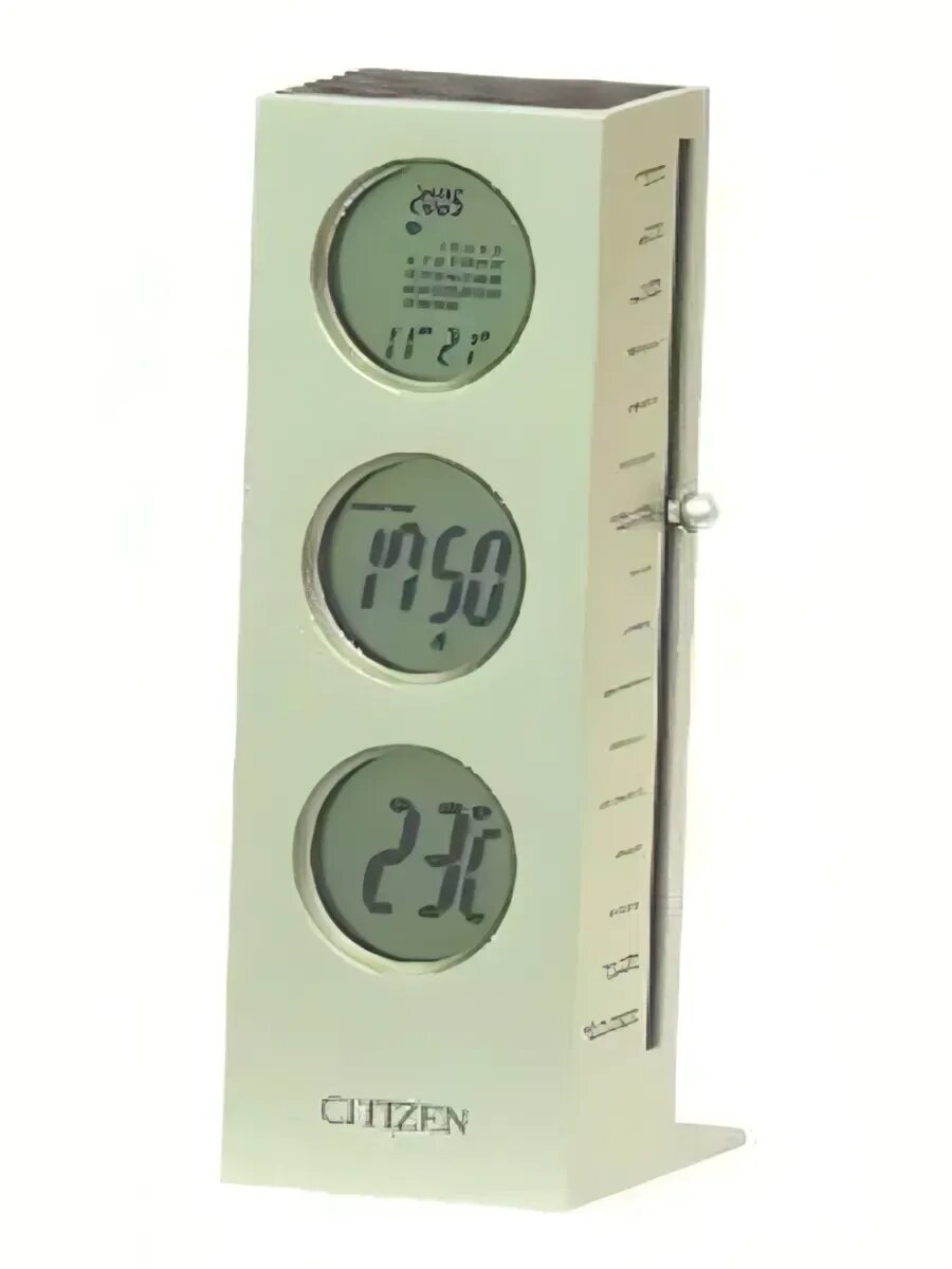 Часы настольные Citizen DX8189-A, с термометром и будильником