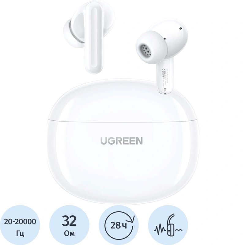 Наушники Ugreen WS207 (45110) HiTune T3C Wireless Earbuds. Цвет: белый