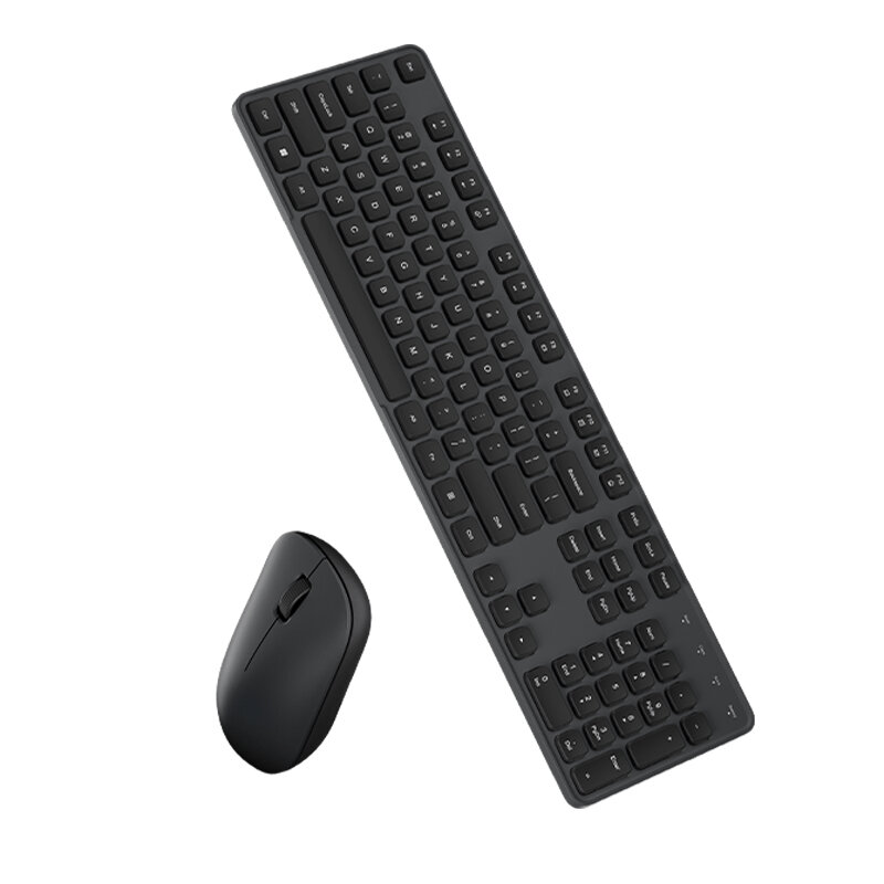 Комплект беспроводная клавиатура и мышь Xiaomi Wireless Keyboard and Mouse Set 3 Deep Space Black (WXJS03YM) Русско-Английские клавиши