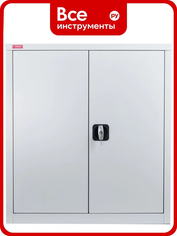 Шкаф пакс ШАМ-0.5, офисный, металлический, серый, 93x85x50 см