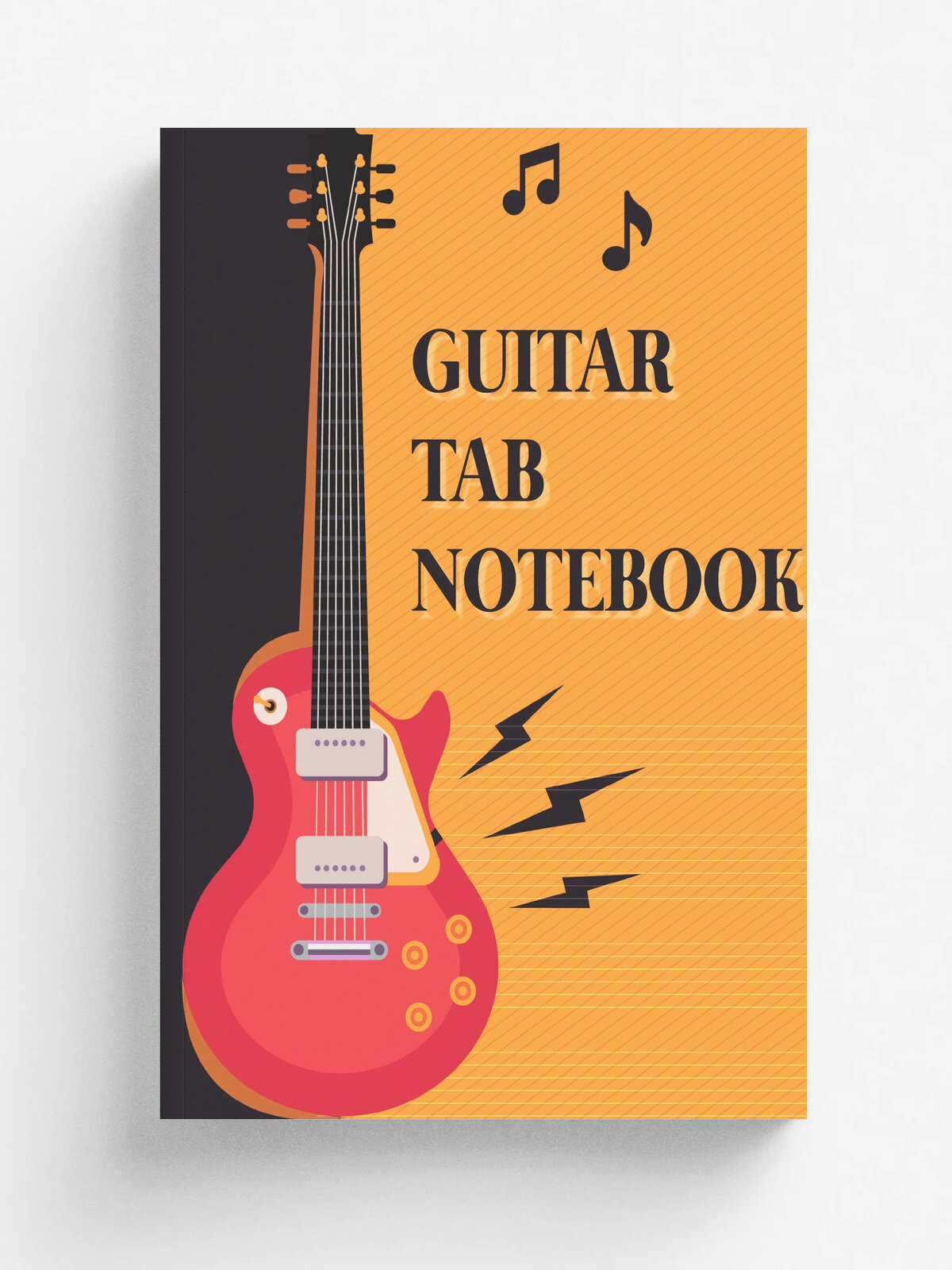 Guitar Tab Notebook. 6 String Guitar Chord and Tablature Staff Music Paper, Blank Guitar Tab Notebook