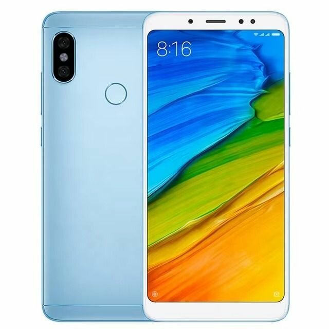 Xiaomi Смартфон Оригинальный Смартфон Redmi Note 5 4гб 64гб двойной SIM 5.99 "мобильный телефон 4G мобильный 12MP+5MP+13MP Snapdragon 636 окта-ядро телефон 4/64 ГБ, Nano-SIM, синий
