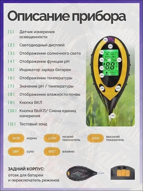 Измеритель почвы- — фото 1