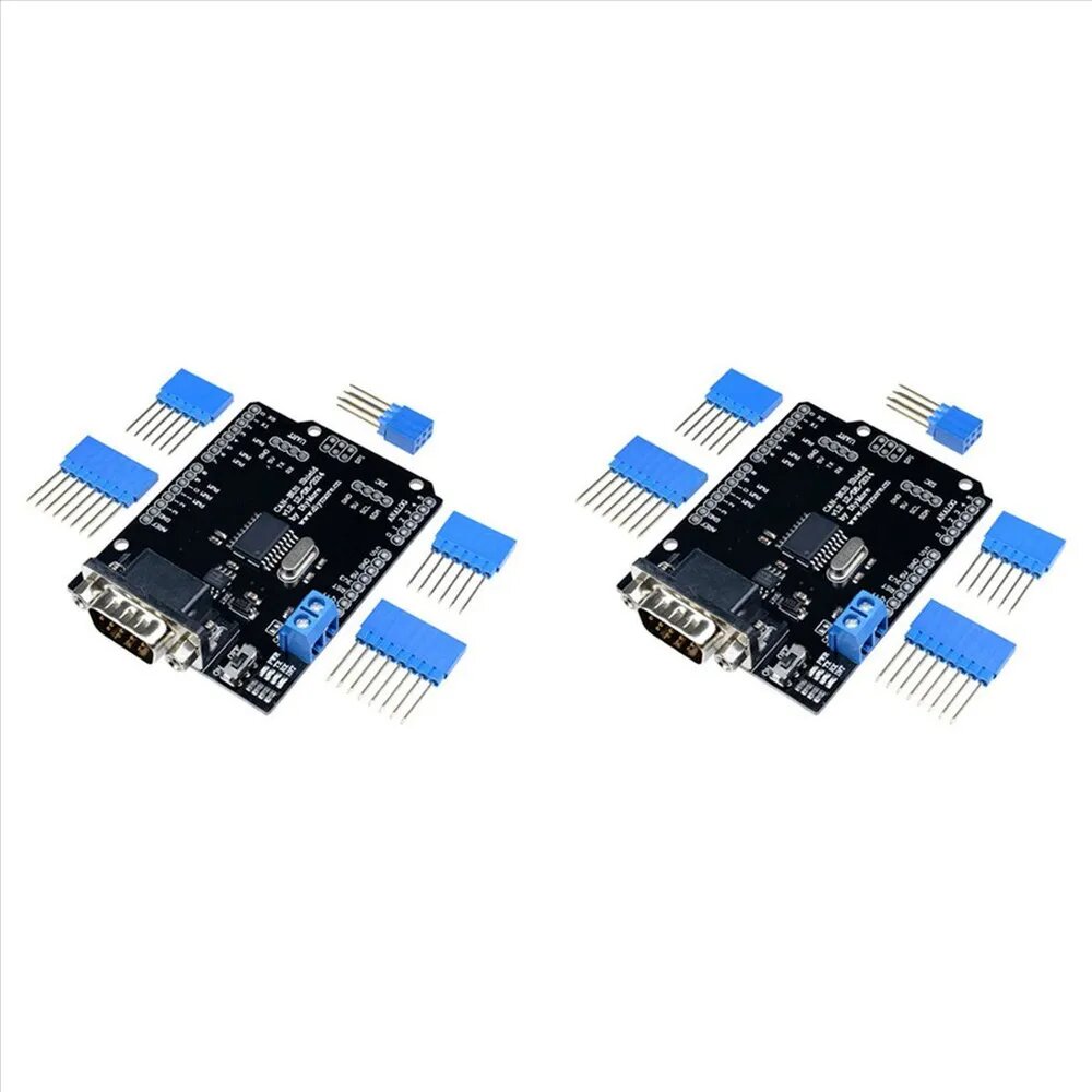 2 платы расширения MCP2515 CAN Bus Shield Board с разъемом SPI и модулем контроллера расширения, напряжение 5 12 В, для Seeeduino.