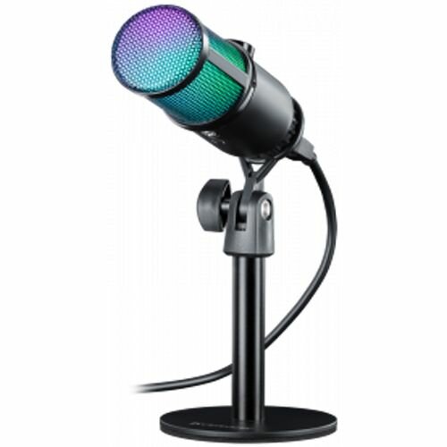 Микрофон Defender Glow GMC 400, игровой, на подставке, проводной, USB, кабель 1.3 м