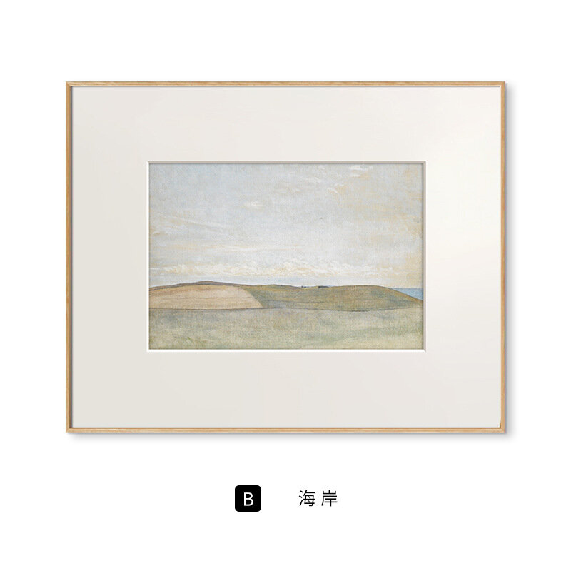 Океанская морская картина для гостиной - холст с алюминиевой рамкой, 40x30 см
