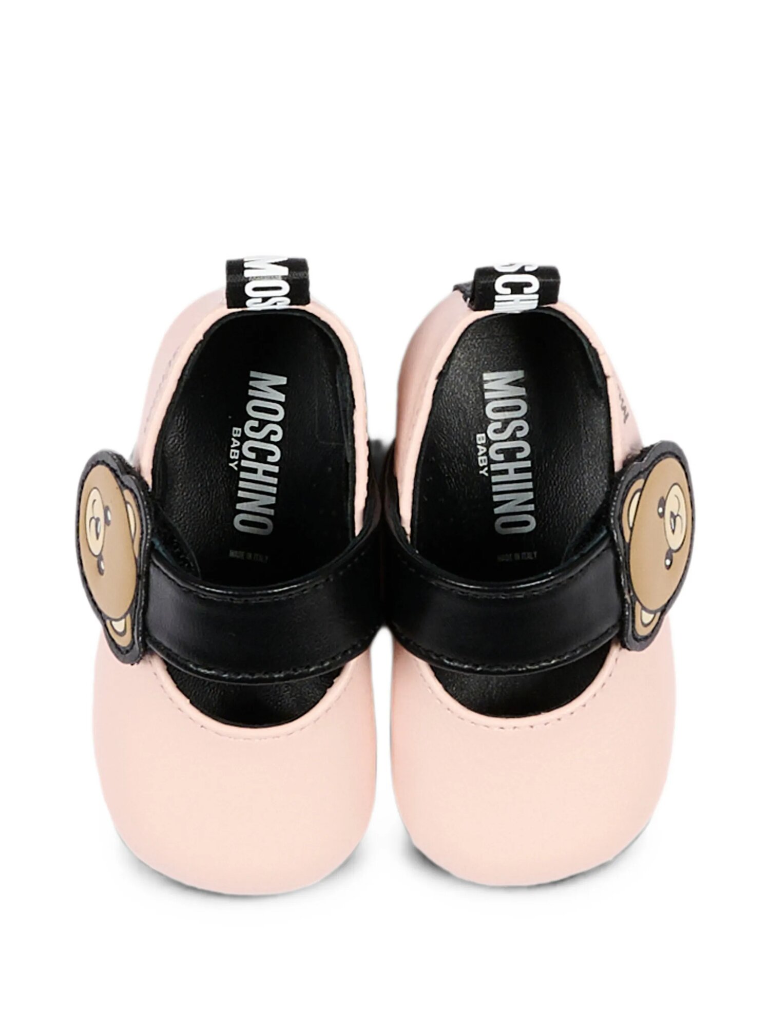 Балетки MOSCHINO Teddy bear touch-strap ballet flats, размер 18 — фото 1