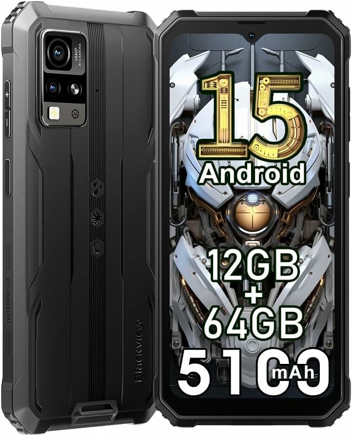 Blackview BV4800 SE, 6,56 дюйма, 12 (4+8) ГБ, 64 ГБ, 5100 мАч
