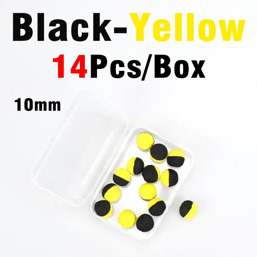 Набор бойлов MNFT для карпа 10/12/14 мм Желтый, Black Yellow 10mm