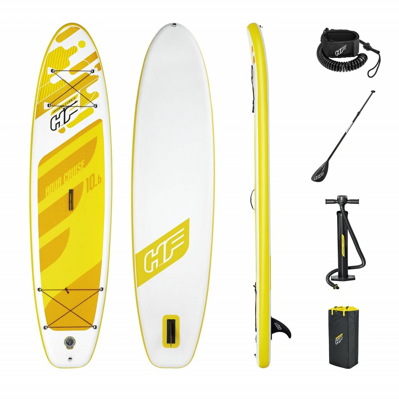 SUP-доска "Aqua Cruise" 320x76x12см, насос, весло, лиш, ремнабор, сумка, до 110кг