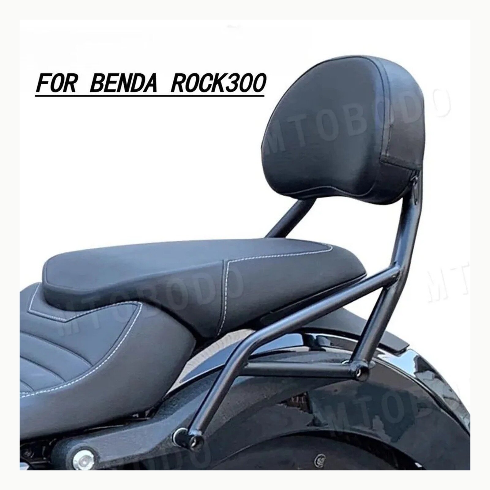 Спинка для мотоцикла Benda Rock 300, черная, пластик для мототехники