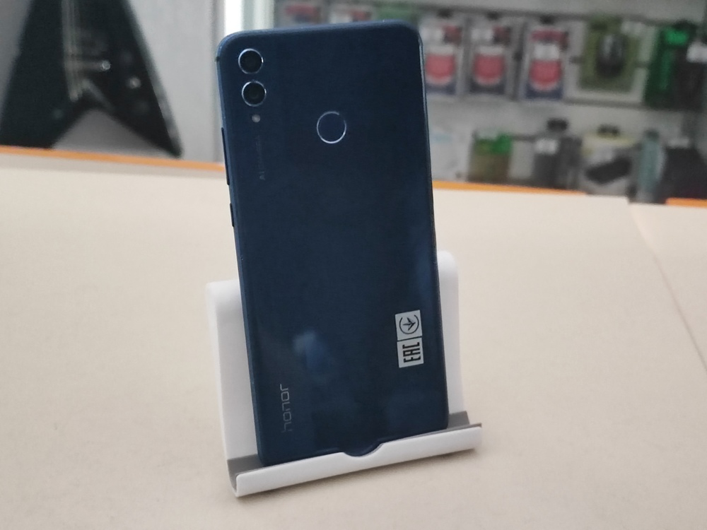 Смартфон HONOR 8X, 4/64 ГБ, Android 10, NFC, камера 64 МП, 4G, синий, Б/У, Уценка